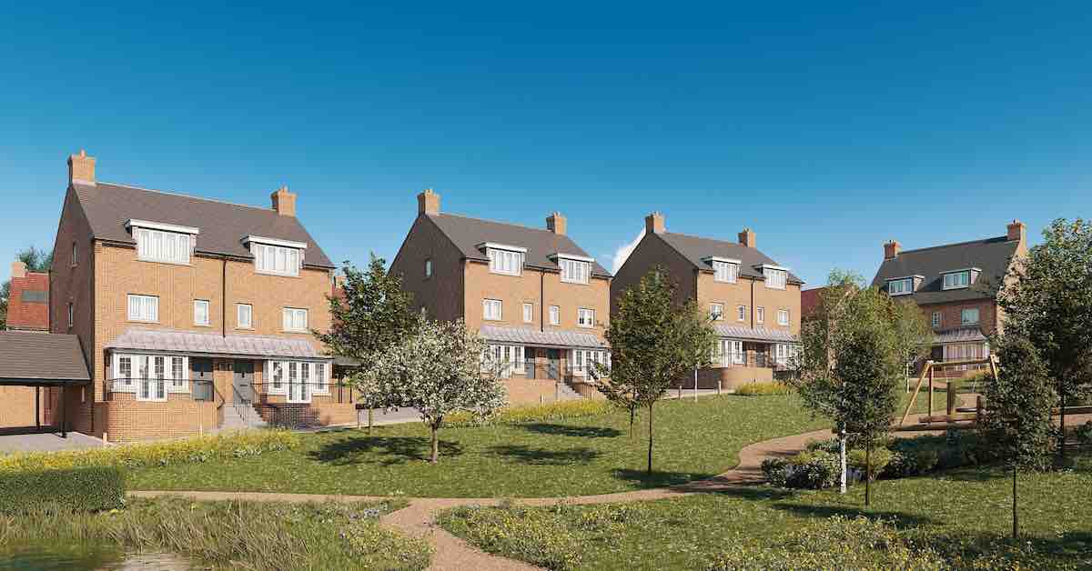 Townhouses Unveiled at The Brooks in Burghfield Common
