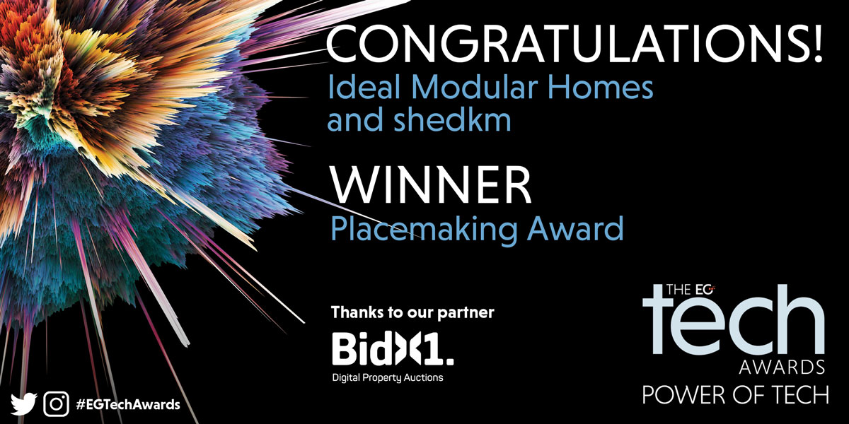 Ideal Modular Homes and shedkm win at the EG Tech Awards 2020!
